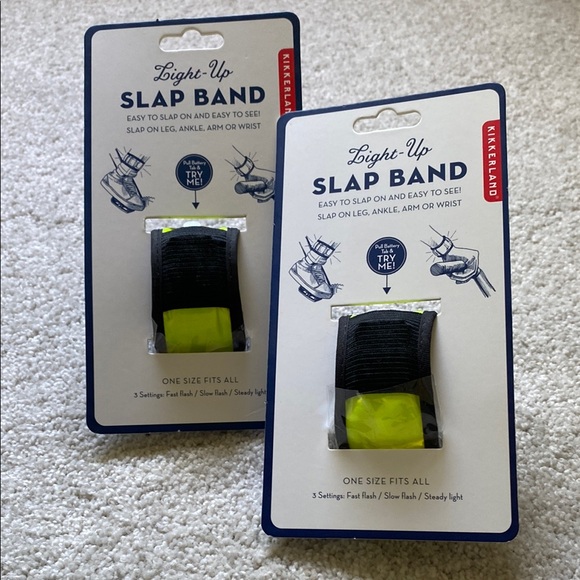 Kikkerland | Accessories | Kikkerland Lightup Slap Bands 2 Black And ...